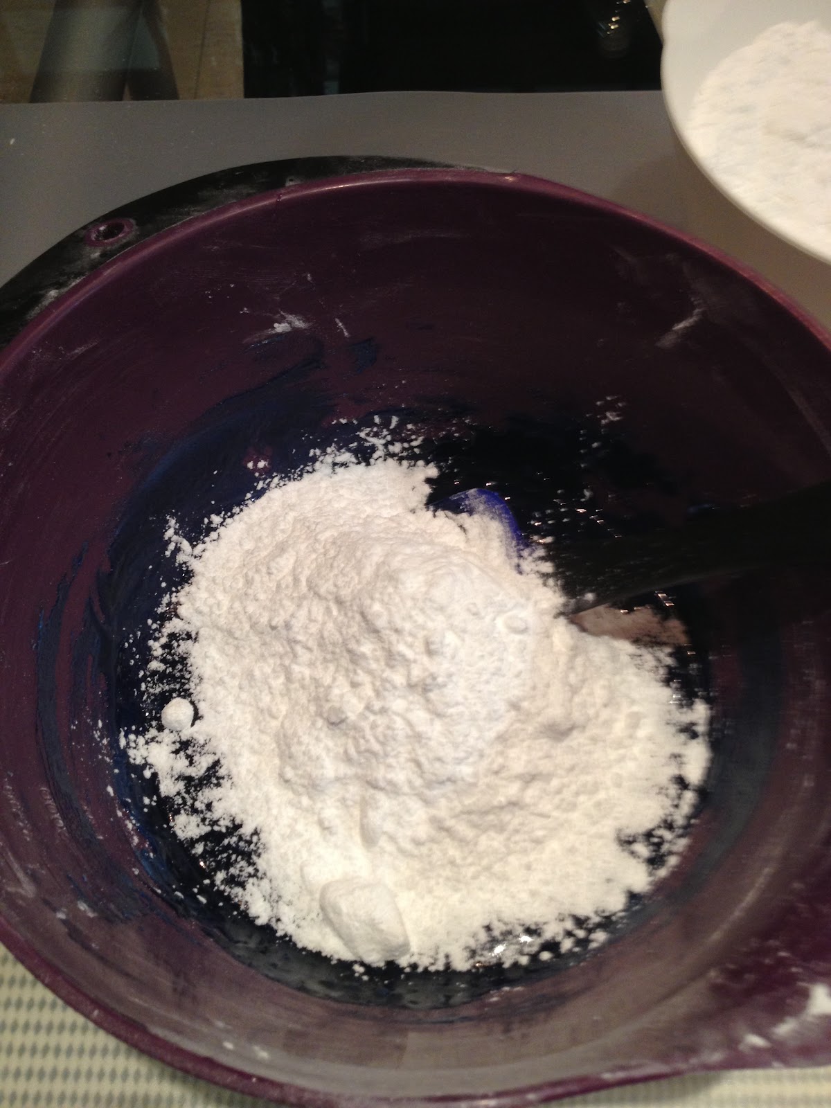 Paso a paso fondant extendido o masa americana color azul