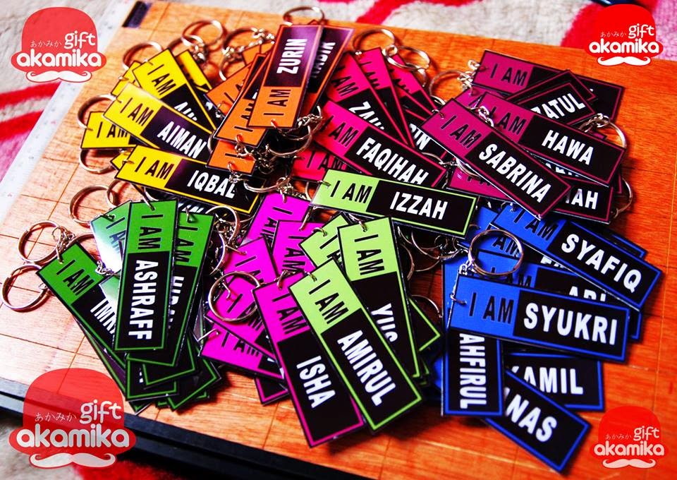 Keychain PVC I AM ... cenderahati akamika gift | Cenderahati ...