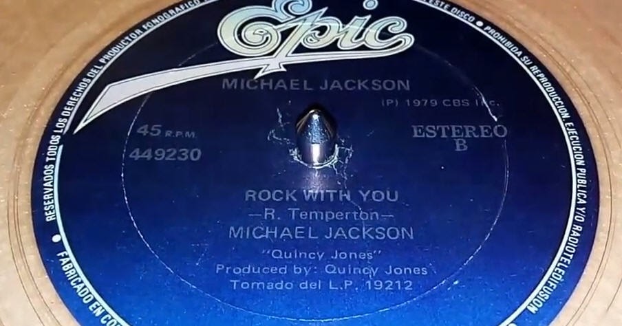 Disco Club: Michael Jackson - Rock With You (12 Inch Single) 1979