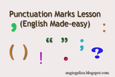 FDLS Online Magazine: Punctuation Marks Simplified Lesson