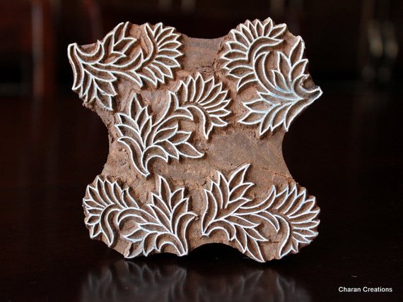 Charan Creations' Beautiful Hand Carved Indian Wood Block Stamps / The ...