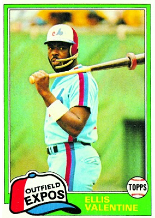 Phungo: Year of the Horse 1954: Ellis Valentine 1981 Topps #445