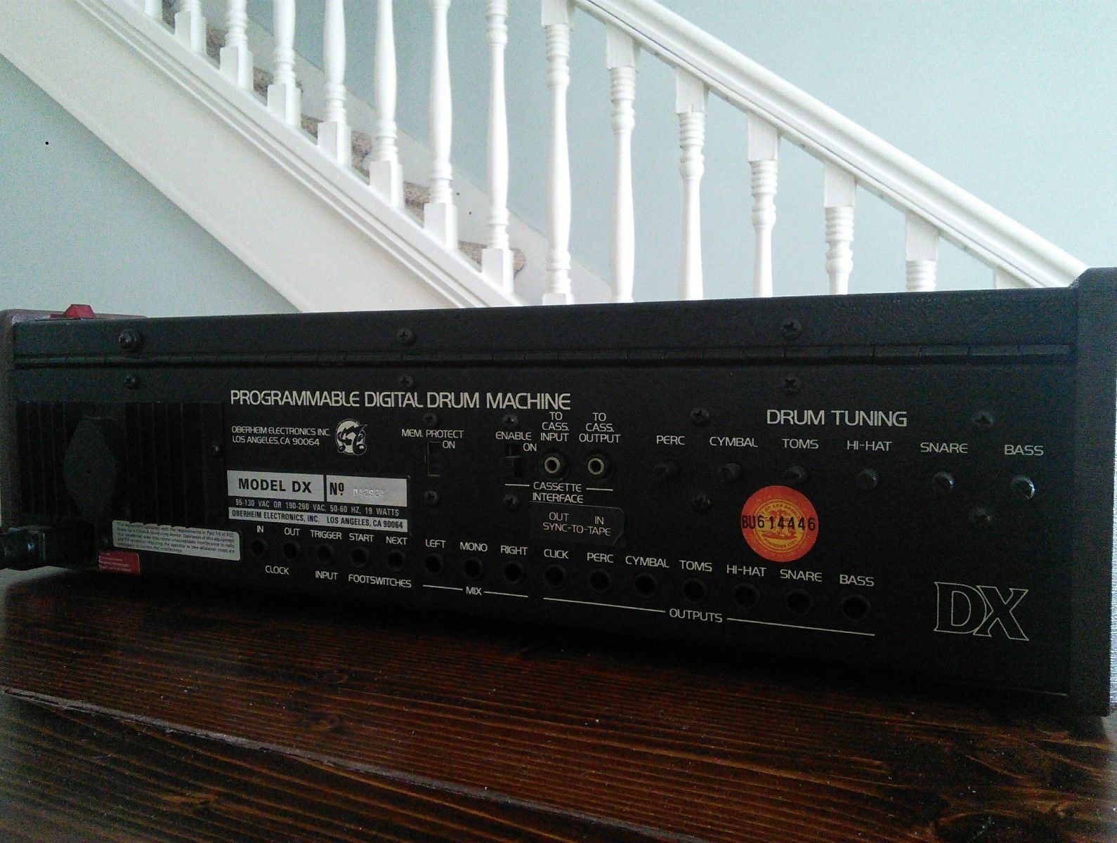 MATRIXSYNTH: Oberheim DX Drum Machine SN D42924