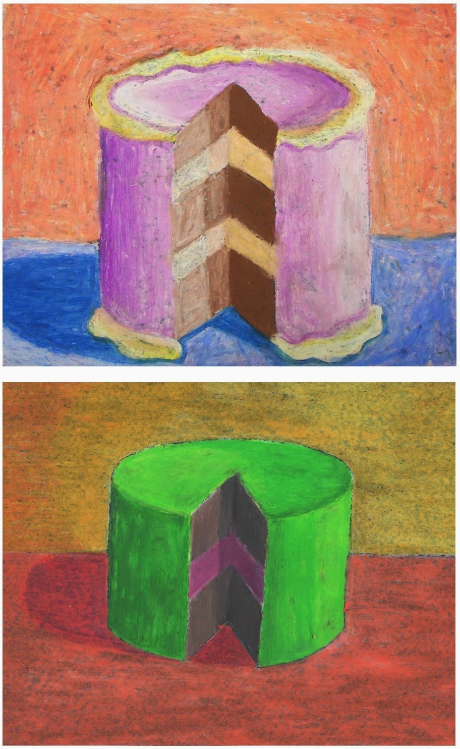 The Rolling Artroom: Wayne Thiebaud Cakes (7-12 Grade General Art)
