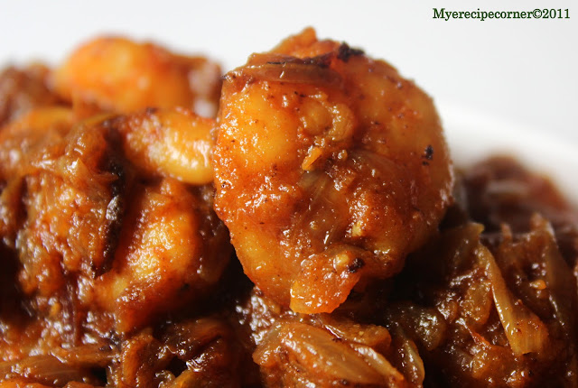 Mye's Kitchen: South Indian Prawn Fry/ Era Varuval.