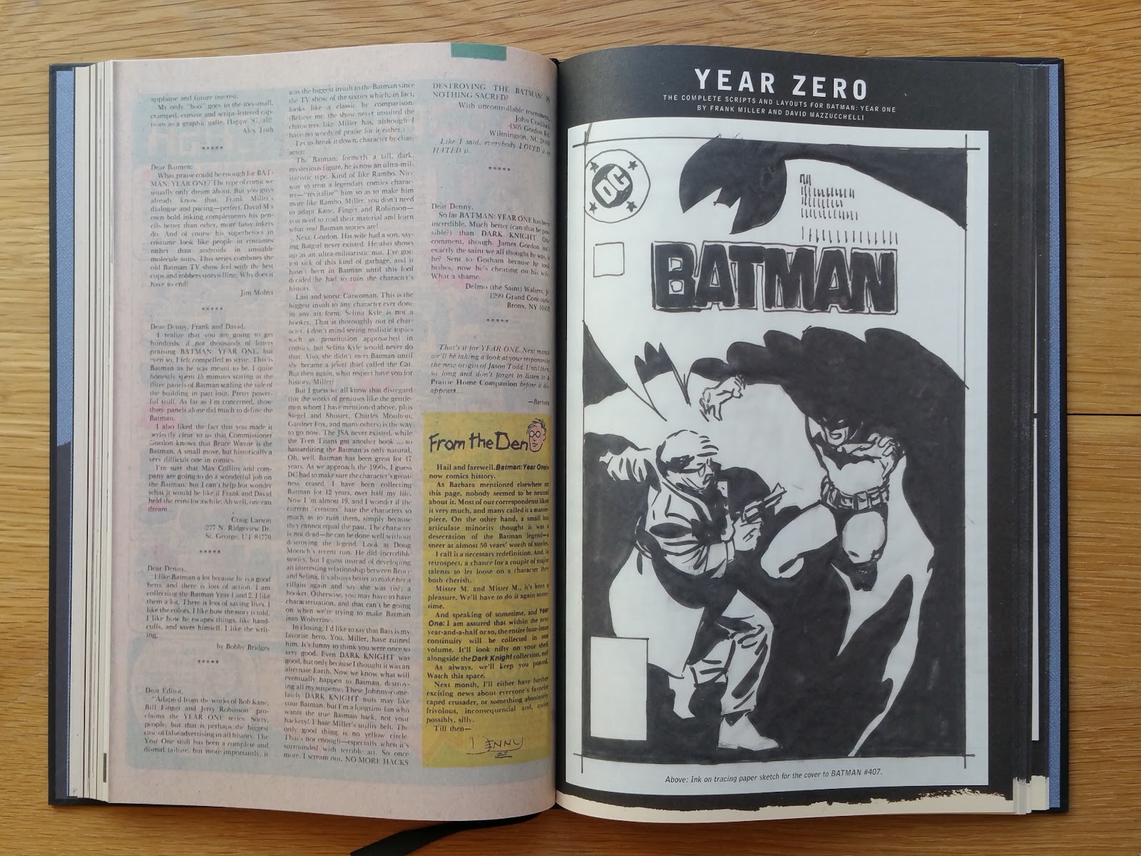 my absolute collection: Batman Year One Absolute Edition