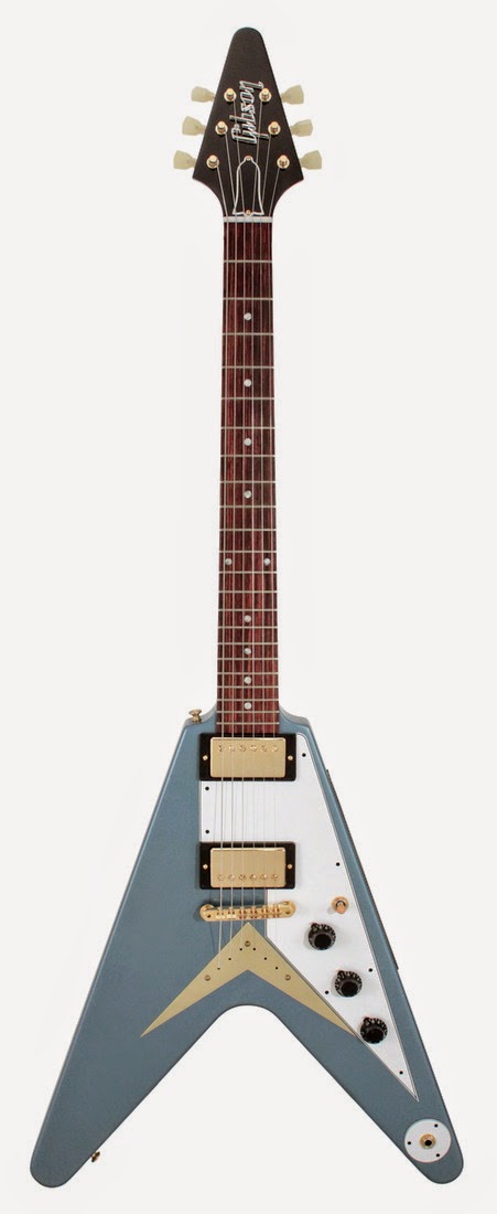 Guitare Obsession: Fantasme 160 - Gibson Flying V Pelham Blue