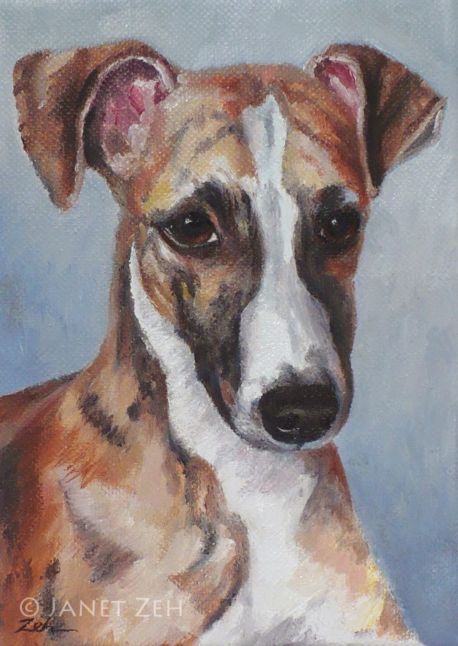 Zeh Original Art Blog Watercolor and Oil Paintings: Dog Pet Portrait of ...
