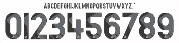 Real Madrid 2009-10 font
