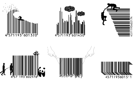 Simply Creative: Barcode Artwork on Japanese Packaging