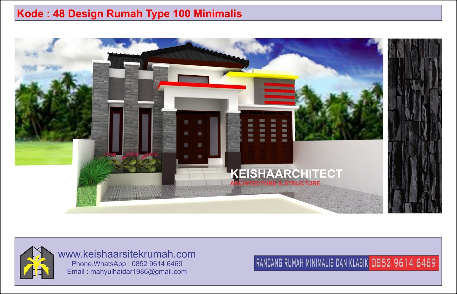 100 Model Rumah Minimalis Type 100 | Typehom