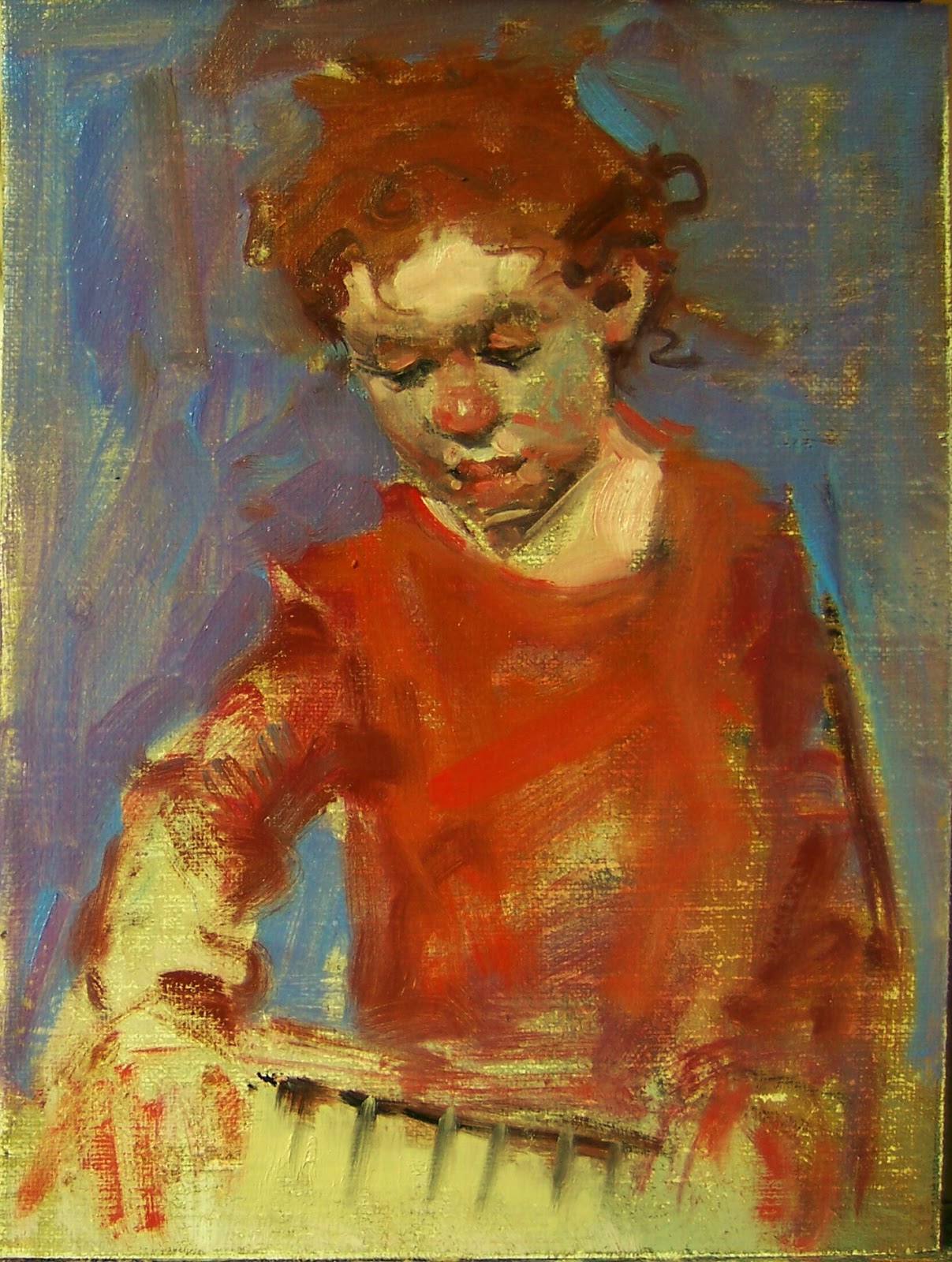 Kim Roberti Art Gallery: "On My Easel" Kim Roberti's 6"x8" original oil ...