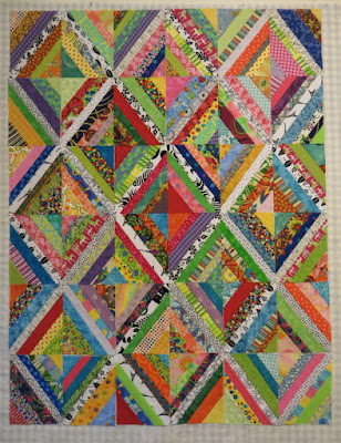 The Way I Sew It: String Diamond Quilt Top