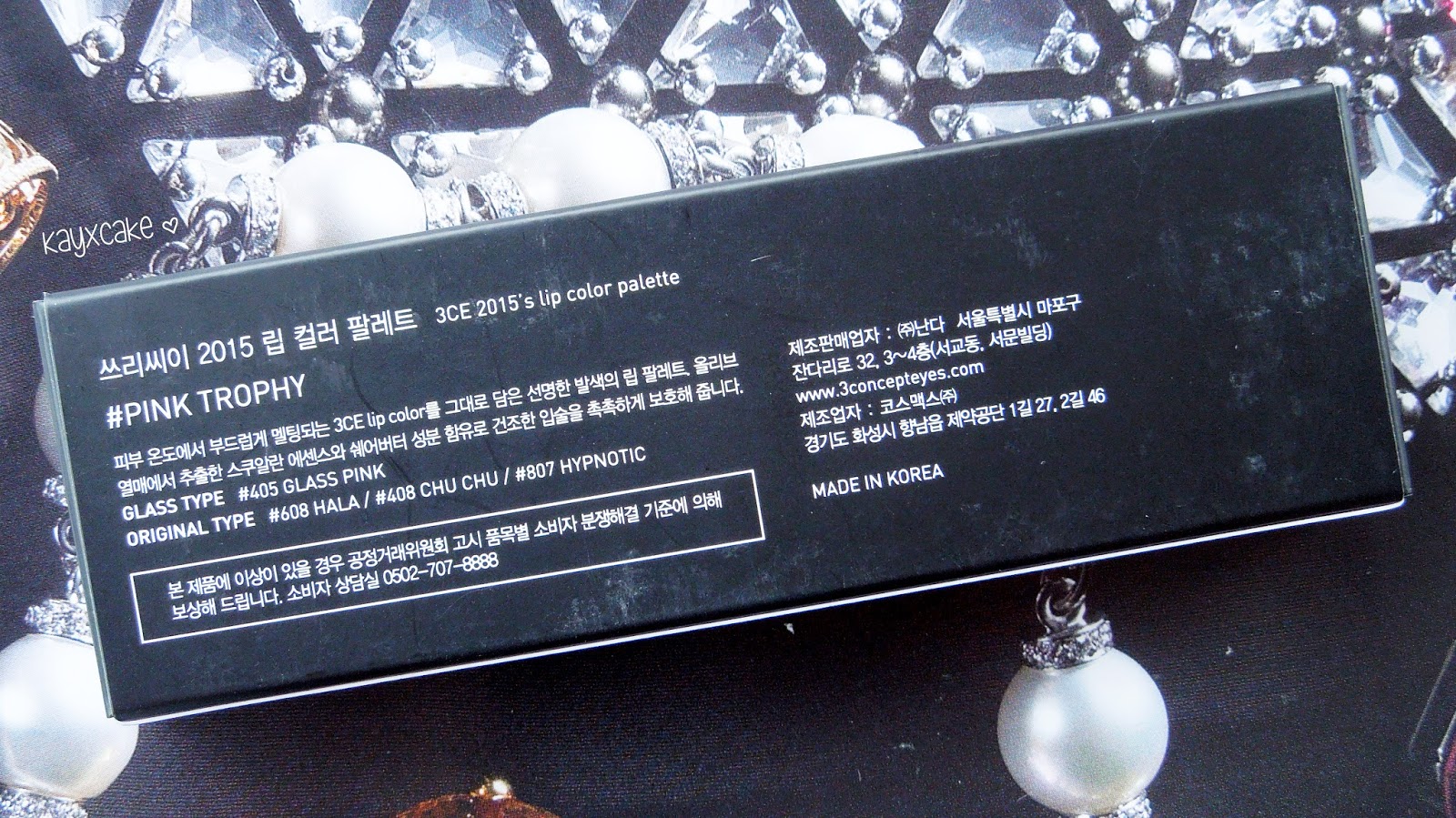 Kay Cake Beauty: 3 Concept Eyes Pink Trophy Lip Color Palette ♡ Review ...