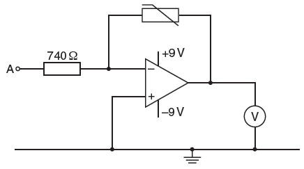 An ideal operational amplifier (op-amp) has infinite open-loop gain and ...