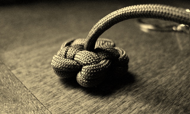 Stormdrane's Blog: Single strand paracord star knot...