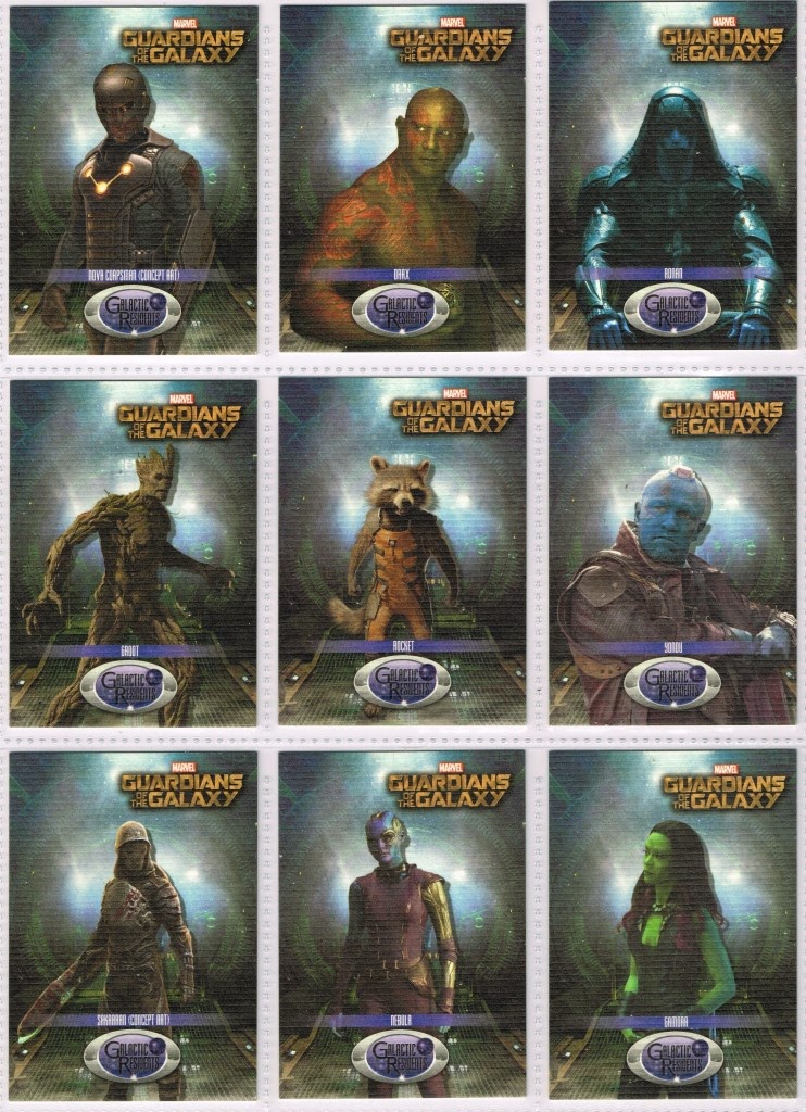 Sharky's Showcase: Guardians of the Galaxy Trading Cards by Upper Deck