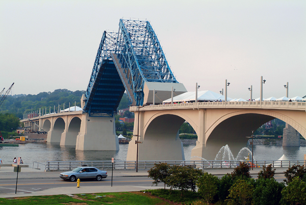 Industrial History: 1917 Market Street Bridge over Tennessee River in ...