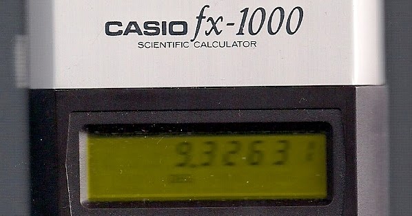3,1416....DAMICALC: CASIO fx-1000