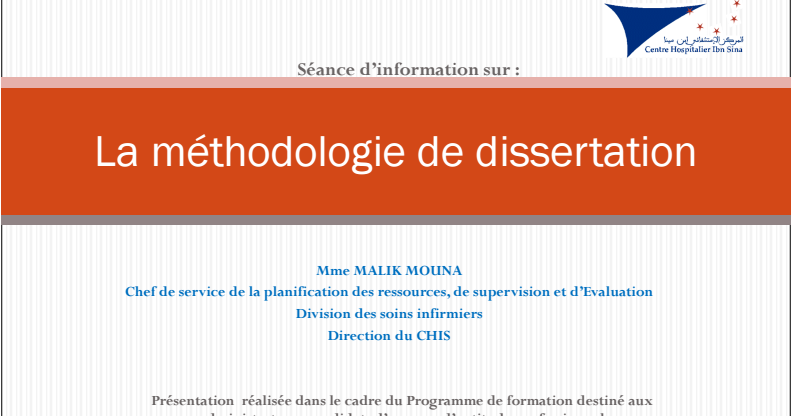 La méthodologie de dissertation
