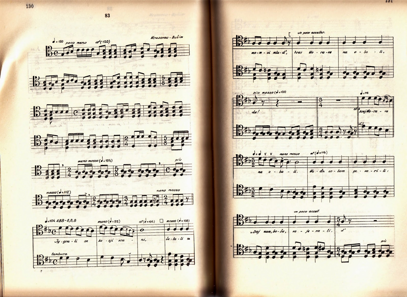 SEVDALINKE: Notni zapisi sevdalinki. Vlado Milošević: Bosanske narodne ...