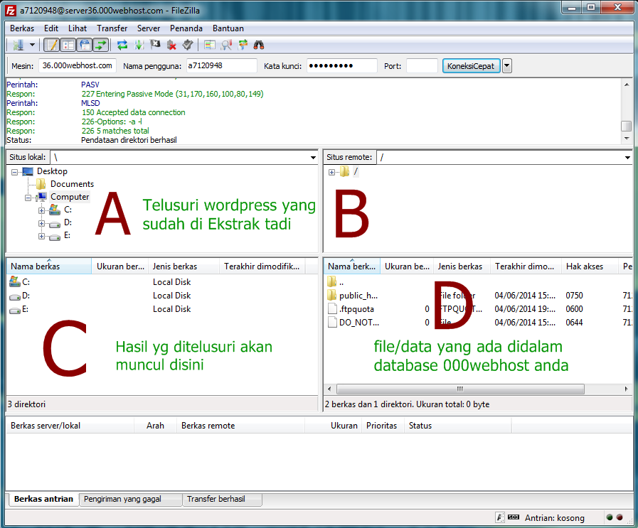 Nanggoe Aceh Darussalam: Tutorial Upload WordPress Pada 000webhost ...