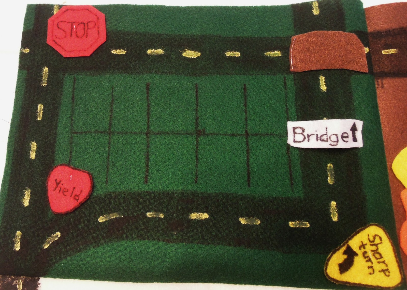 Desire 2 Create: Felt car track