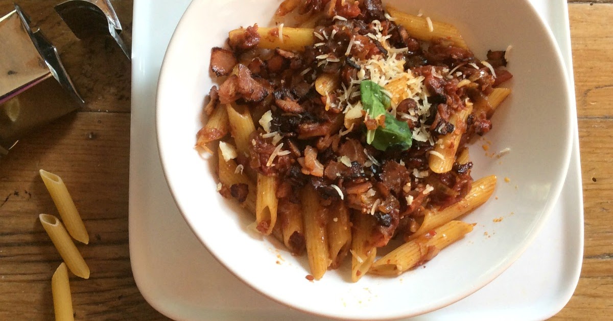 Penne rigate alla Amatriciana de Massimo Bottura | La Taza de Loza