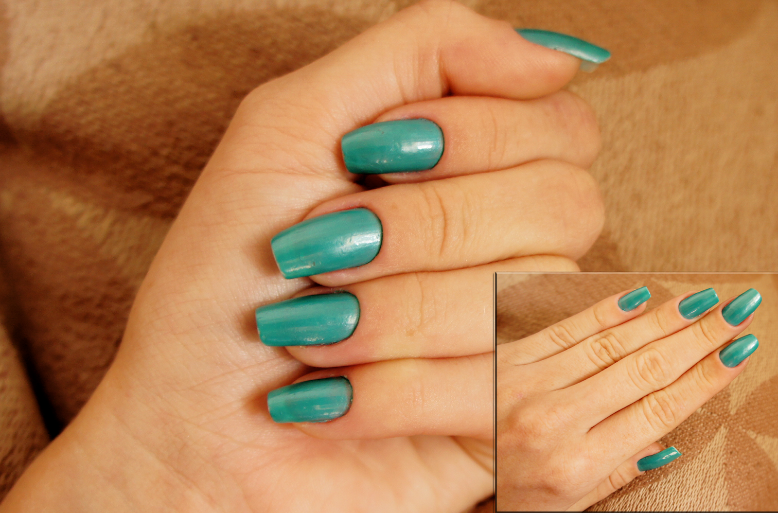 Thayane Pontes: Unhas: Verde Agua