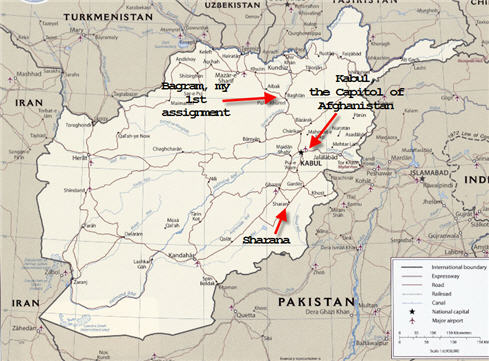 Fob Ghazni Afghanistan Map
