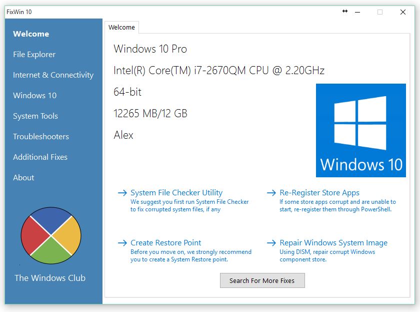 Fix Win 10 .A program for fix the problems on your computer | Tech Reviews