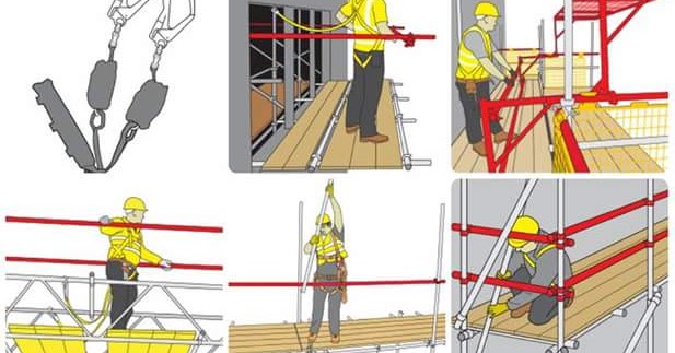 Scaffold work at Height photos