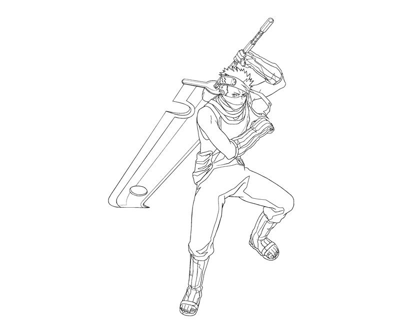 Zabuza Momochi 2 Coloring | Crafty Teenager