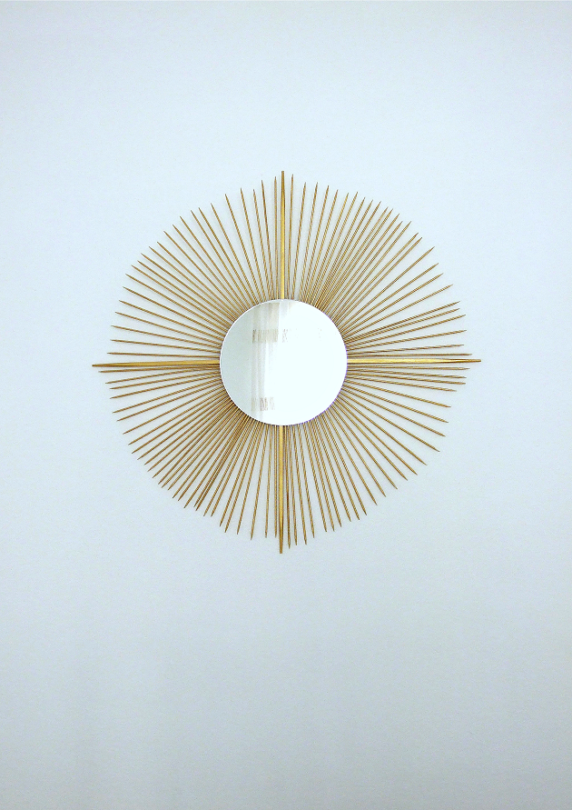 DIY espejo sol dorado - DECOESTILO12