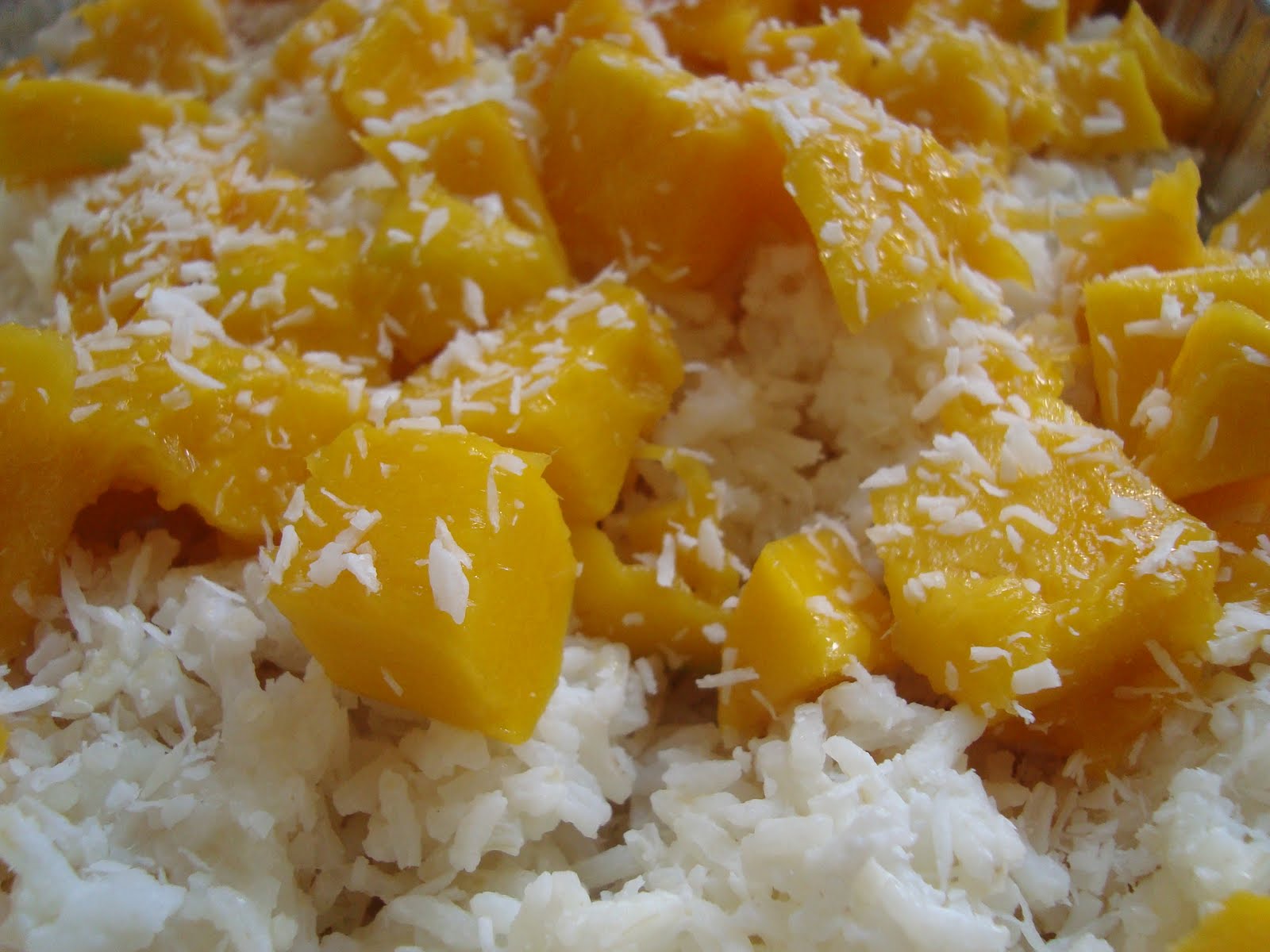 Thai Coconut Rice with Fresh Mangos - Cooking with Claudine