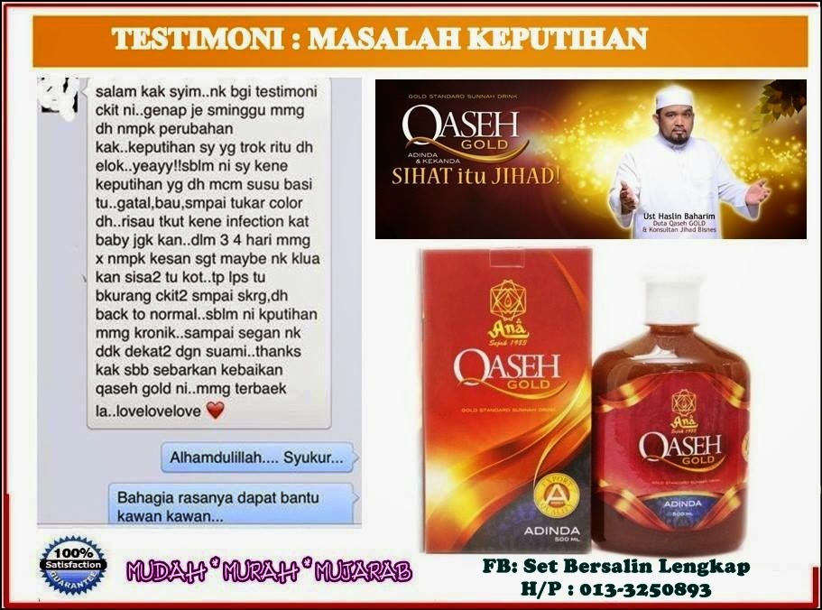 Set Bersalin Lengkap: Qaseh Gold