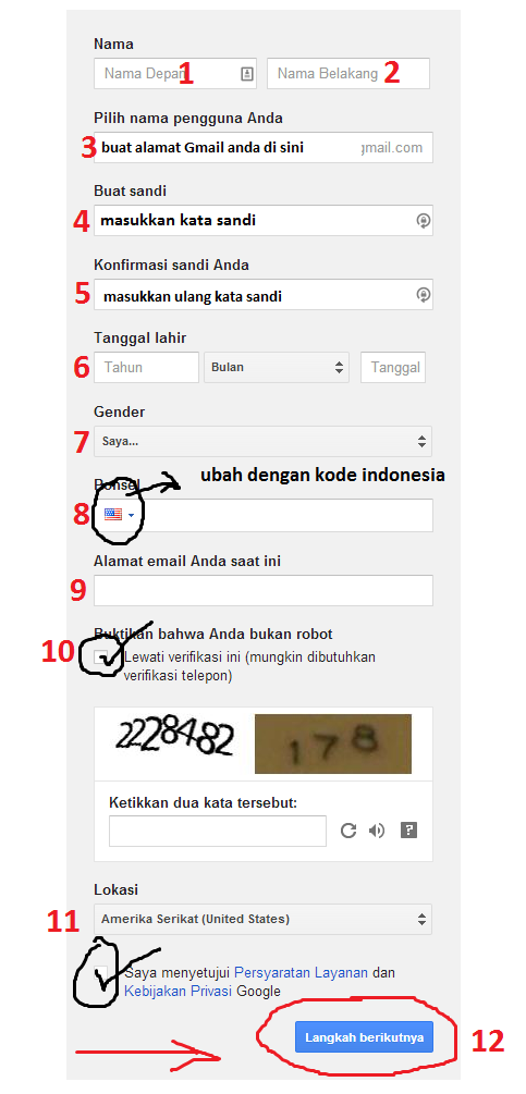 Panduan cara membuat akun Gmail baru | belajar Ngeblog