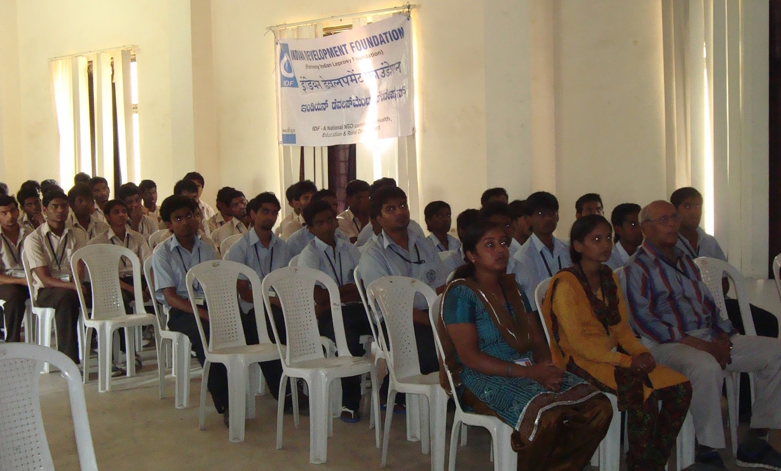 INDIAN DEVELOPMENT FOUNDATION: Health & T.B. awareness Programme, Bangalore
