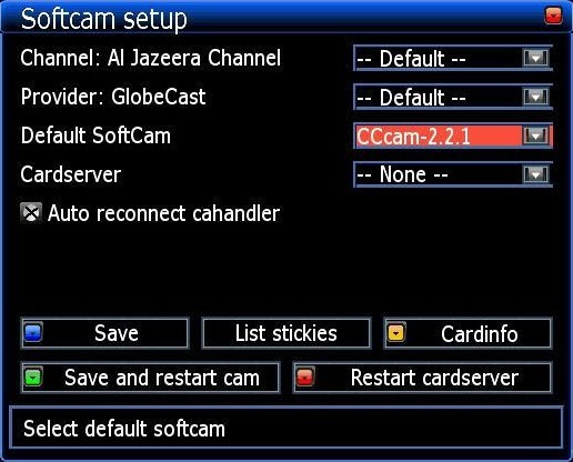 Infosat: CCcam kao cardsharing emulator