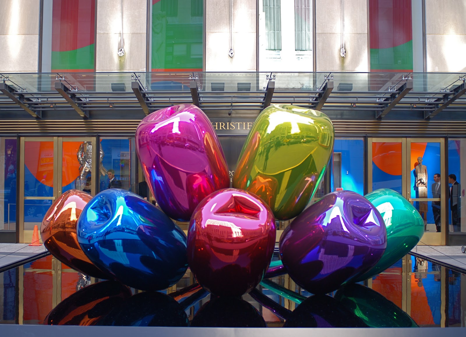 NYC ♥ NYC: TULIPS by Jeff Koons in Full Bloom Outside Christie's at ...