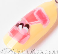 Valentine Kisses: Police inspired nail art (7 designs)