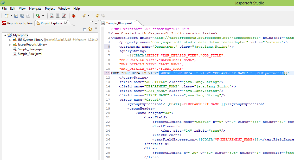 Oracle SOA / Java blog: JasperReports: Quickly generate and customize ...