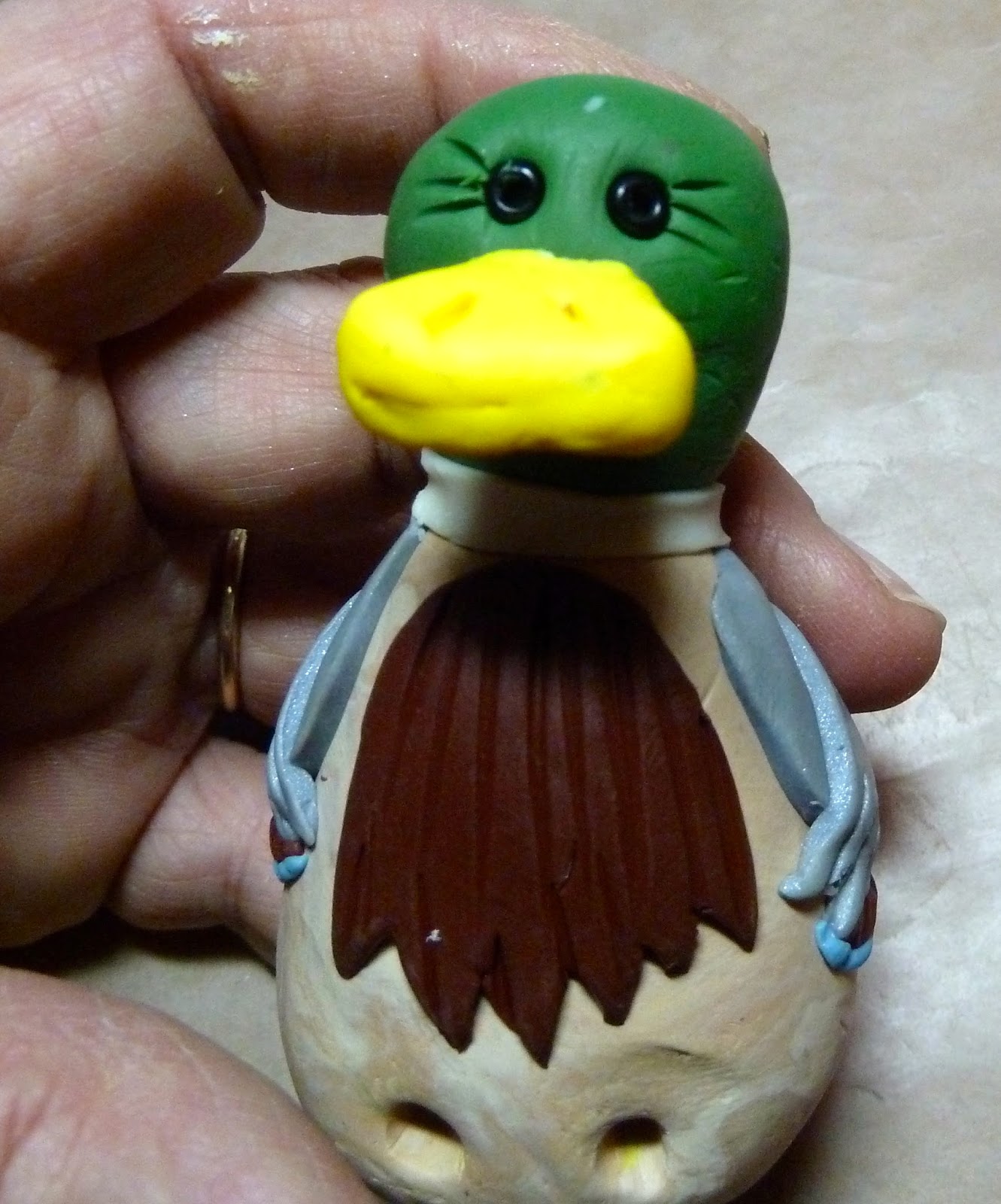 Make it easy crafts: Sculpey oven baked clay sitting duck tutorial