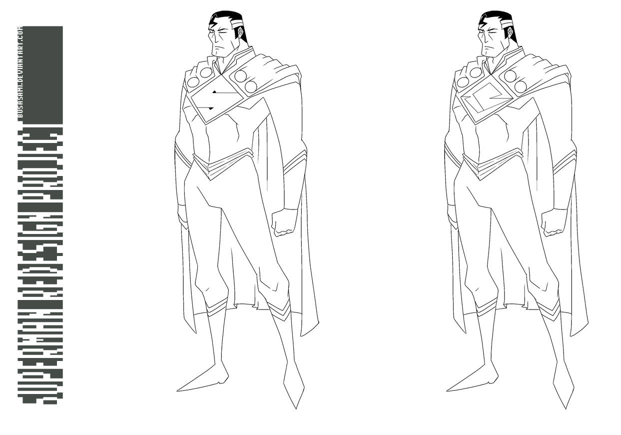 RACKET-PUNCH!: Superman Redesign Template 2