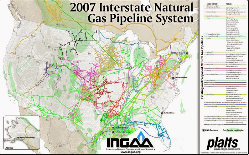 FERC 101 Classes: PIPELINE MAP - 2007