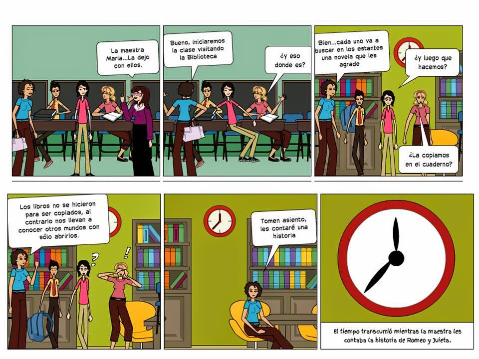 Ambientes de Aprendizaje : CÓMIC "UNA CLASE DE LITERATURA"