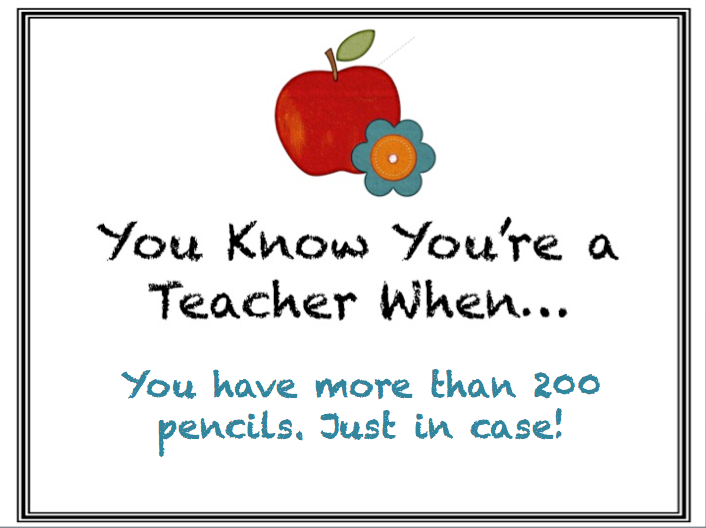 Life with Mrs. L: You Know You Are A Teacher When