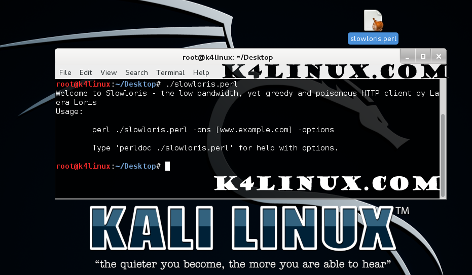 Kali Linux Tutorials: ddos attack using slowloris. | Kali - Penetration ...