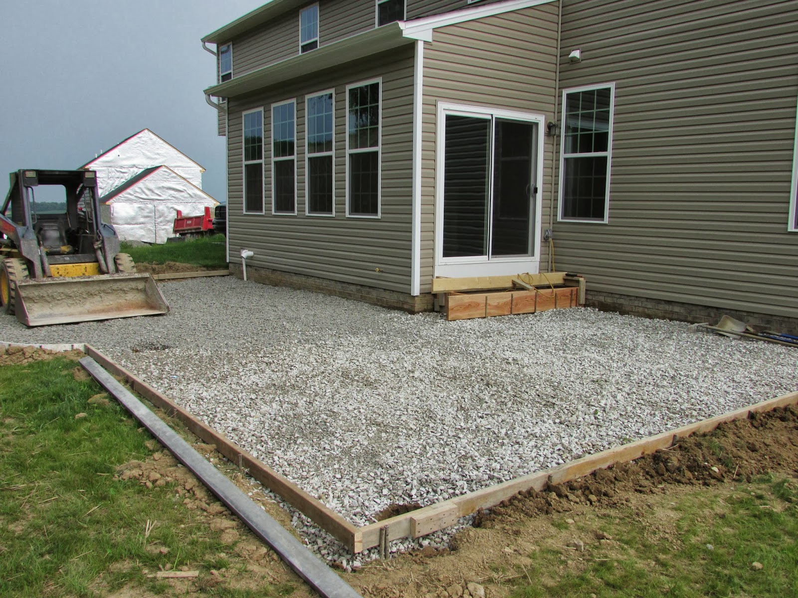 Savoy Ryan Home : Outdoor Huge Fireplace, patio roof, exposed aggregate ...