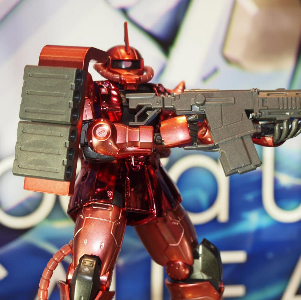 GUNDAM GUY: HG 1/144 Char's Zaku II [The ORIGIN] Metallic Ver. - On ...
